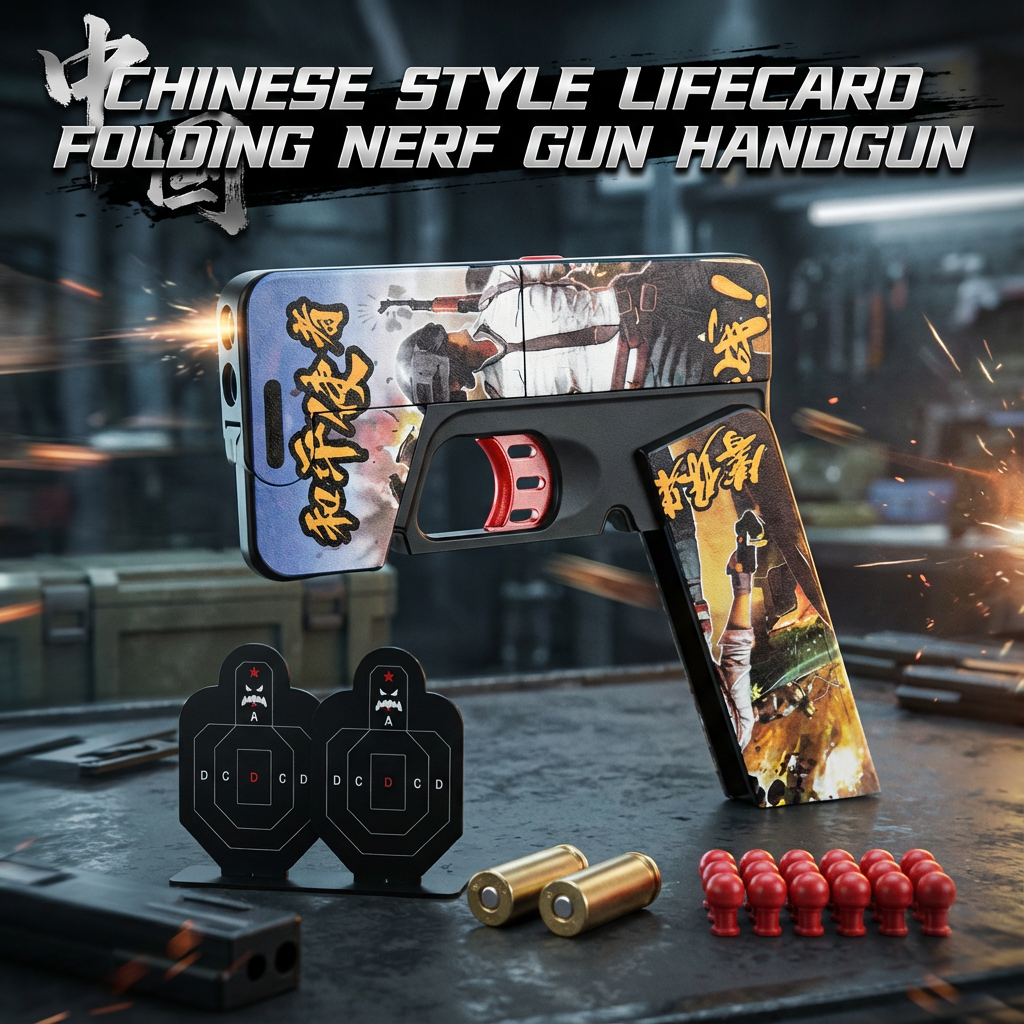 Chinese Style Lifecard Folding Nerf Gun Handgun – rnguk