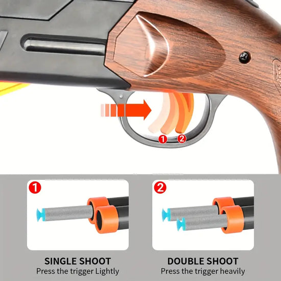 Double-Barreled Shell-Ejecting Gun Nerf Shotgun – rnguk