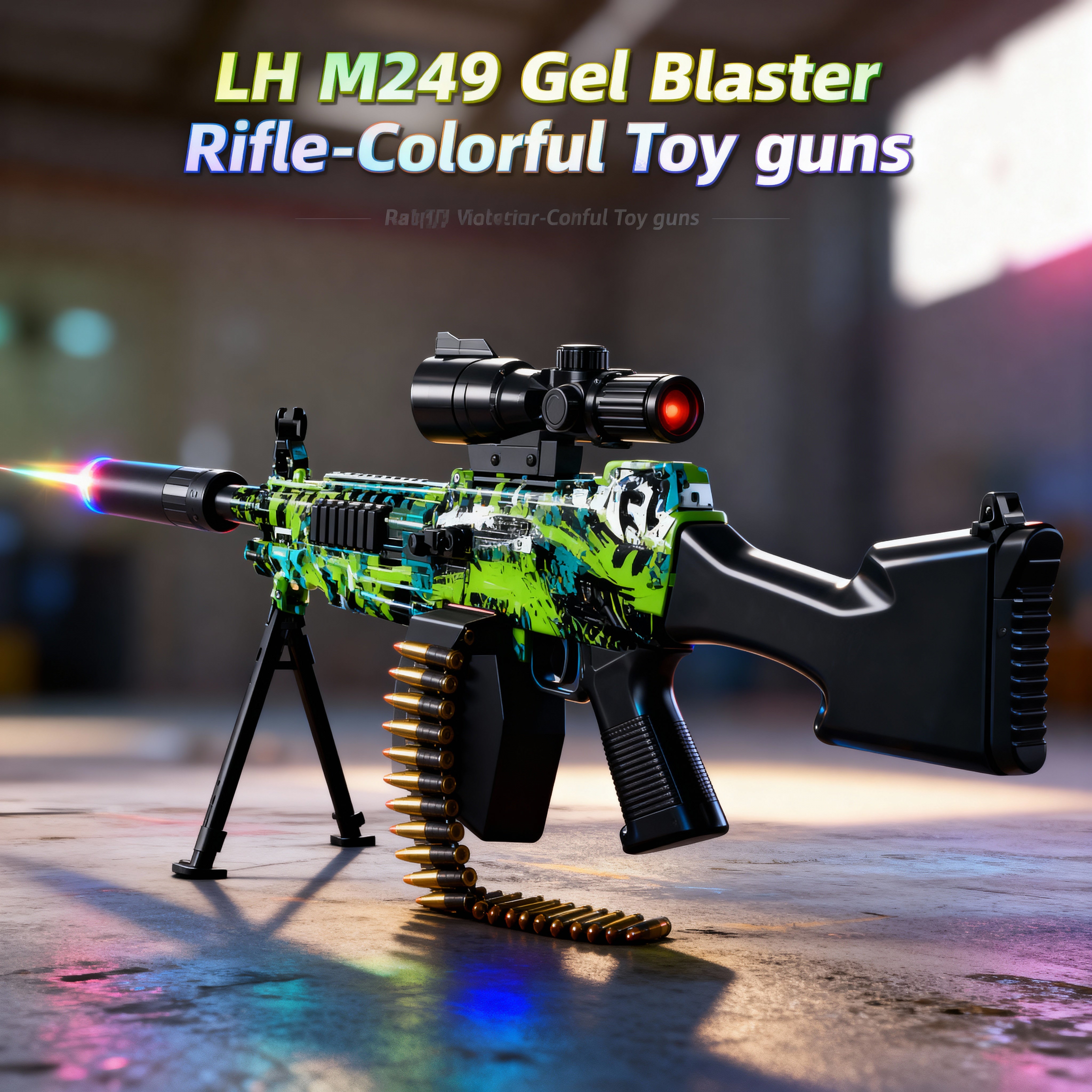 LH M249 Gel Blaster Rifle - Colorful Big Toy guns – rnguk
