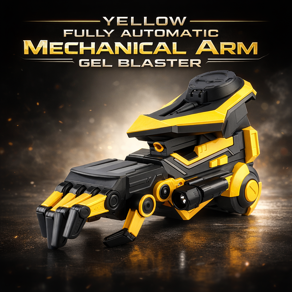Mechanical Arm Gel Blaster Yellow Fully Automatic – rnguk