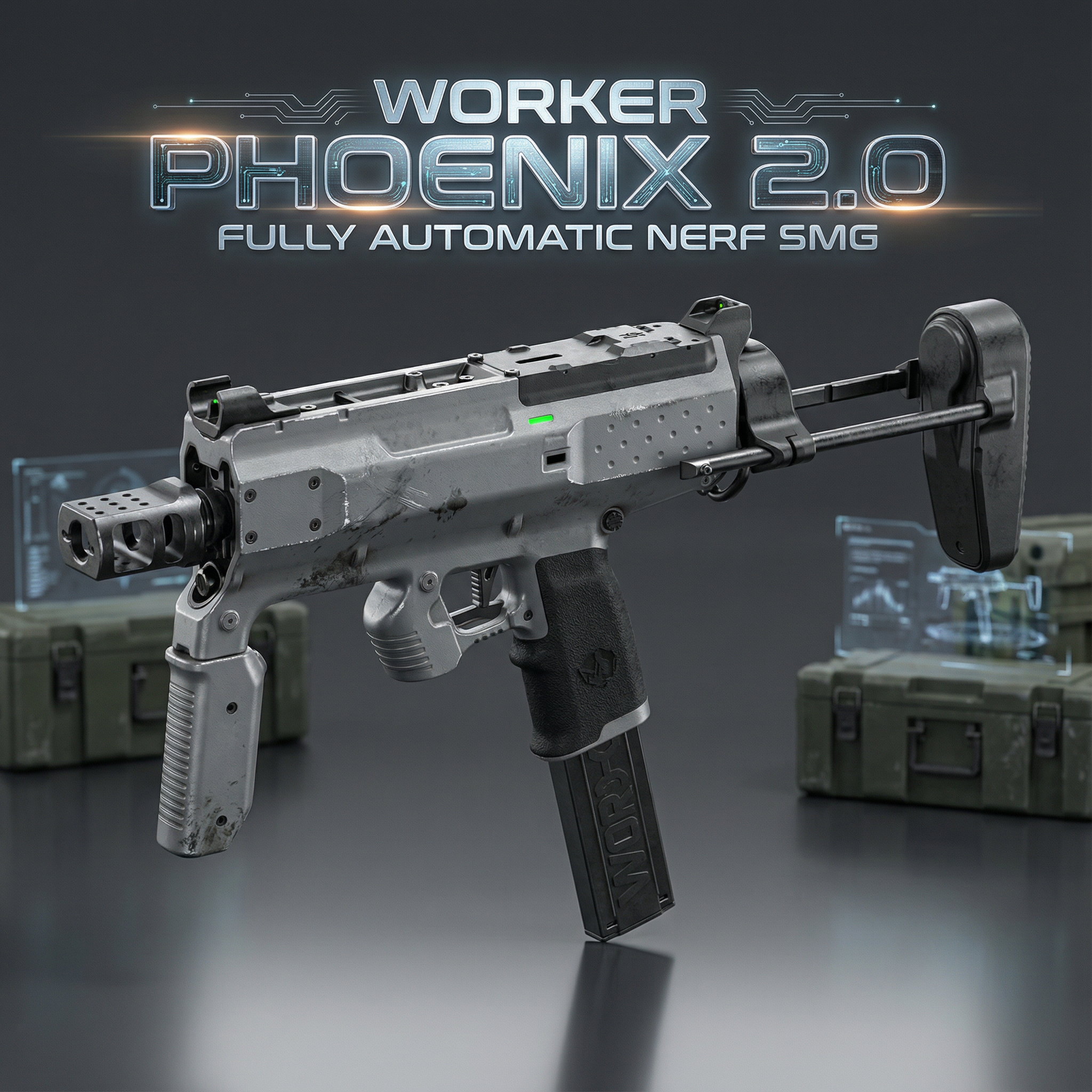 Worker Phoenix 2.0 Fully Automatic Nerf SMG – rnguk