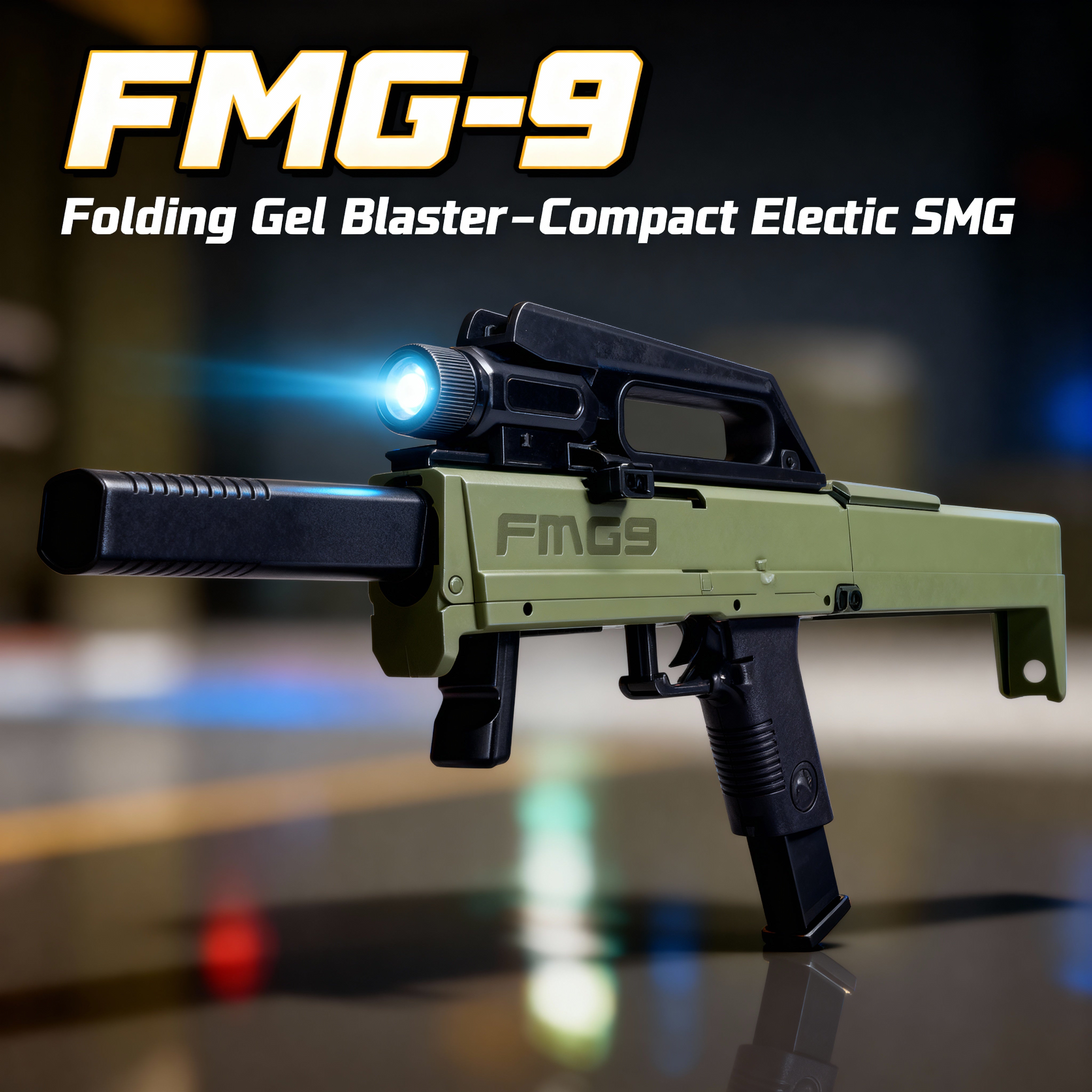 FMG-9 Folding Gel Blaster - Compact SMG with Red Dot – rnguk