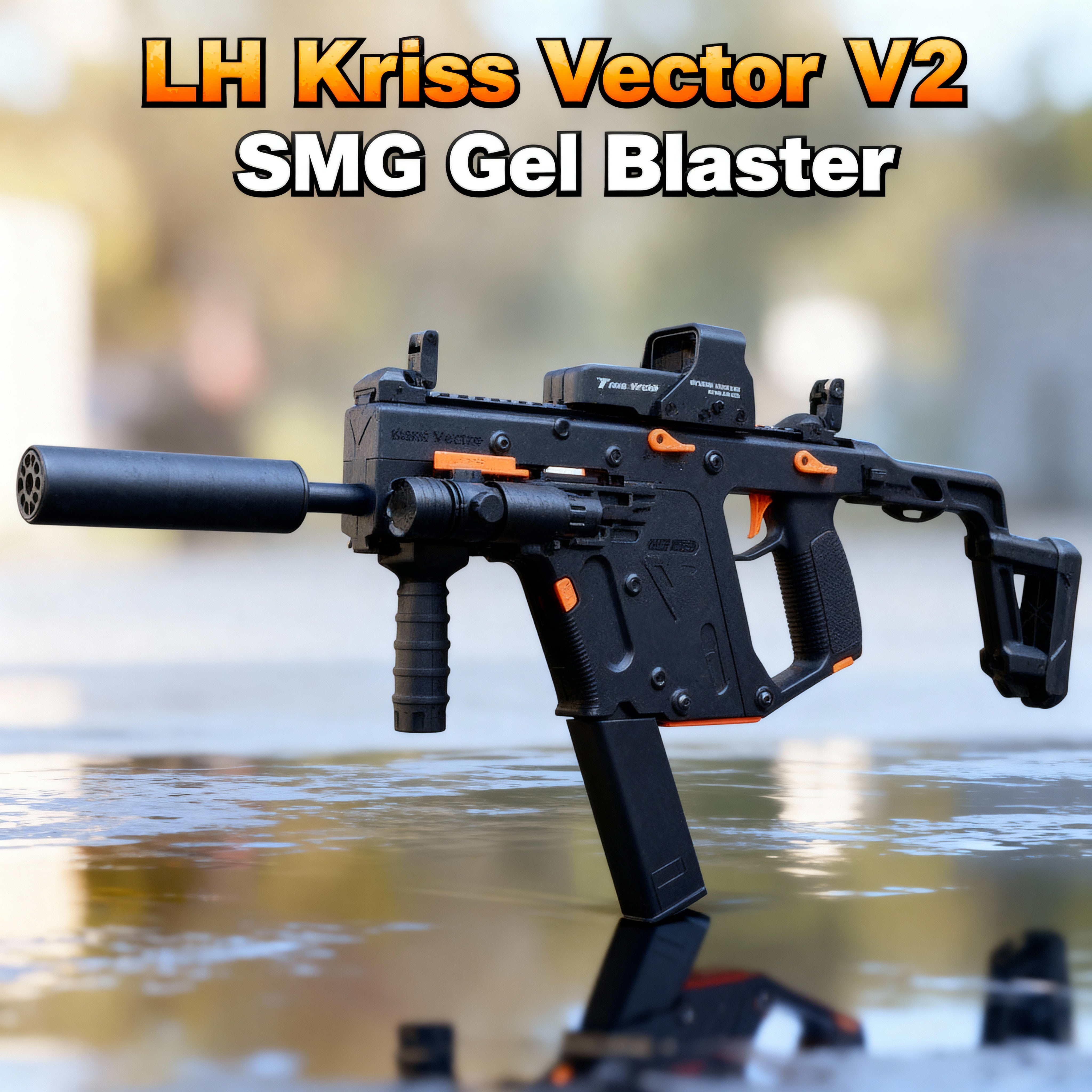 Lh Kriss Vector V2 Smg Gel Blaster With Flashlight Rnguk