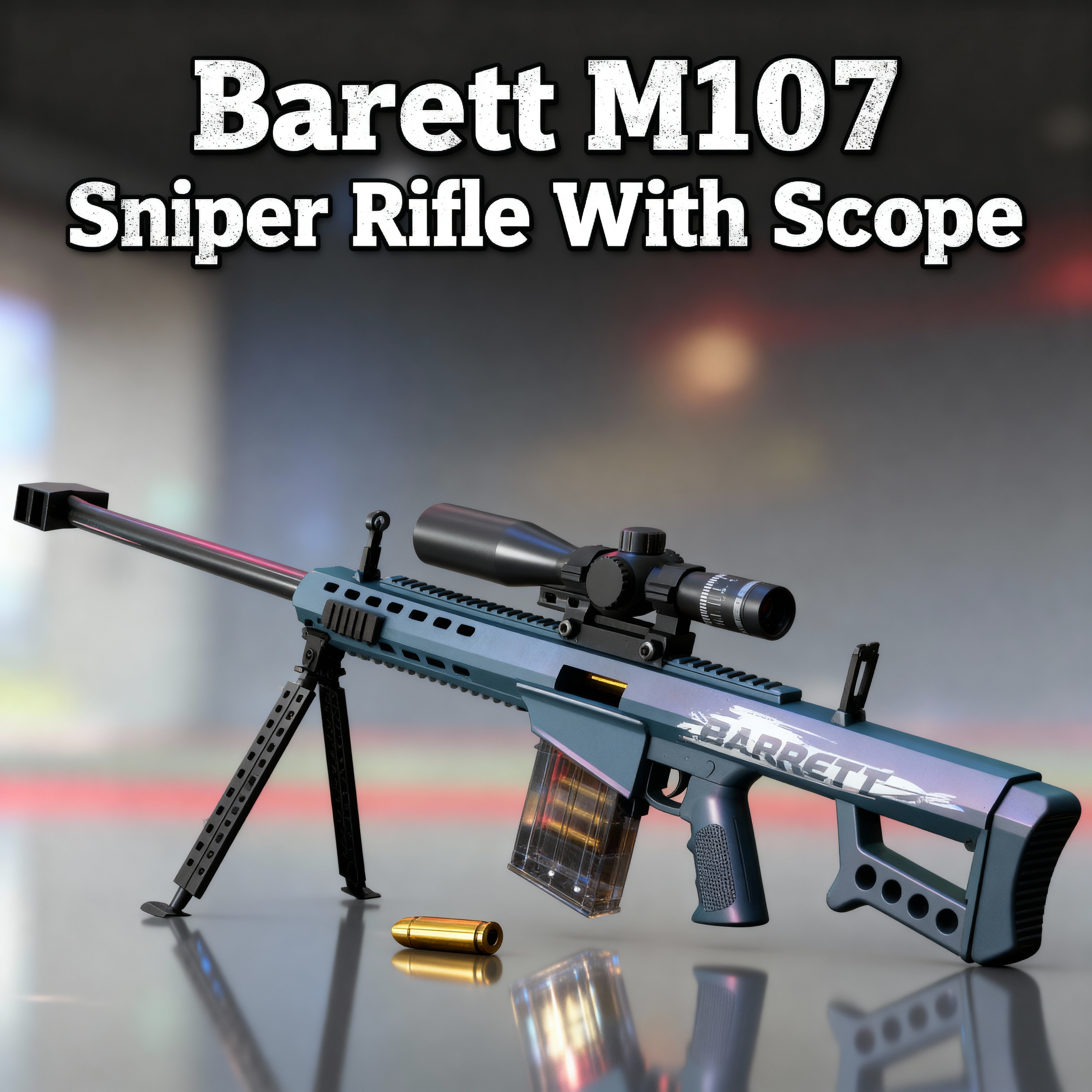 Barrett M107 Nerf Sniper Rifle With Scope – rnguk