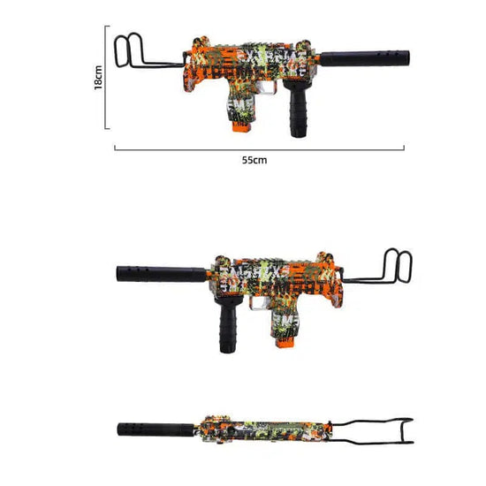 Hopper Fed Electric Plastic UZI SMG Orbeez Gun – rnguk