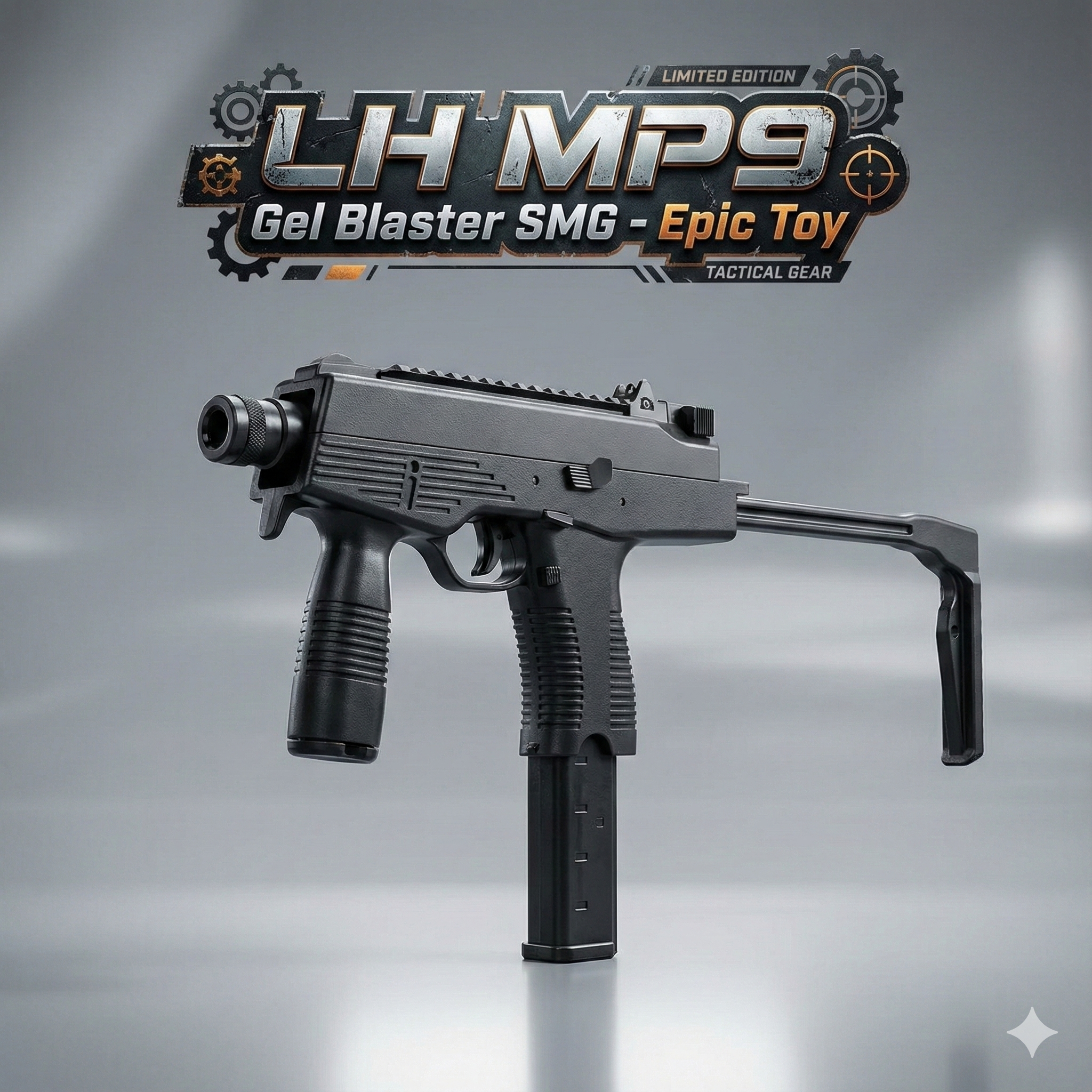 LH MP9 Gel Blaster SMG - Full Auto 15 RPS Epic Toy – rnguk
