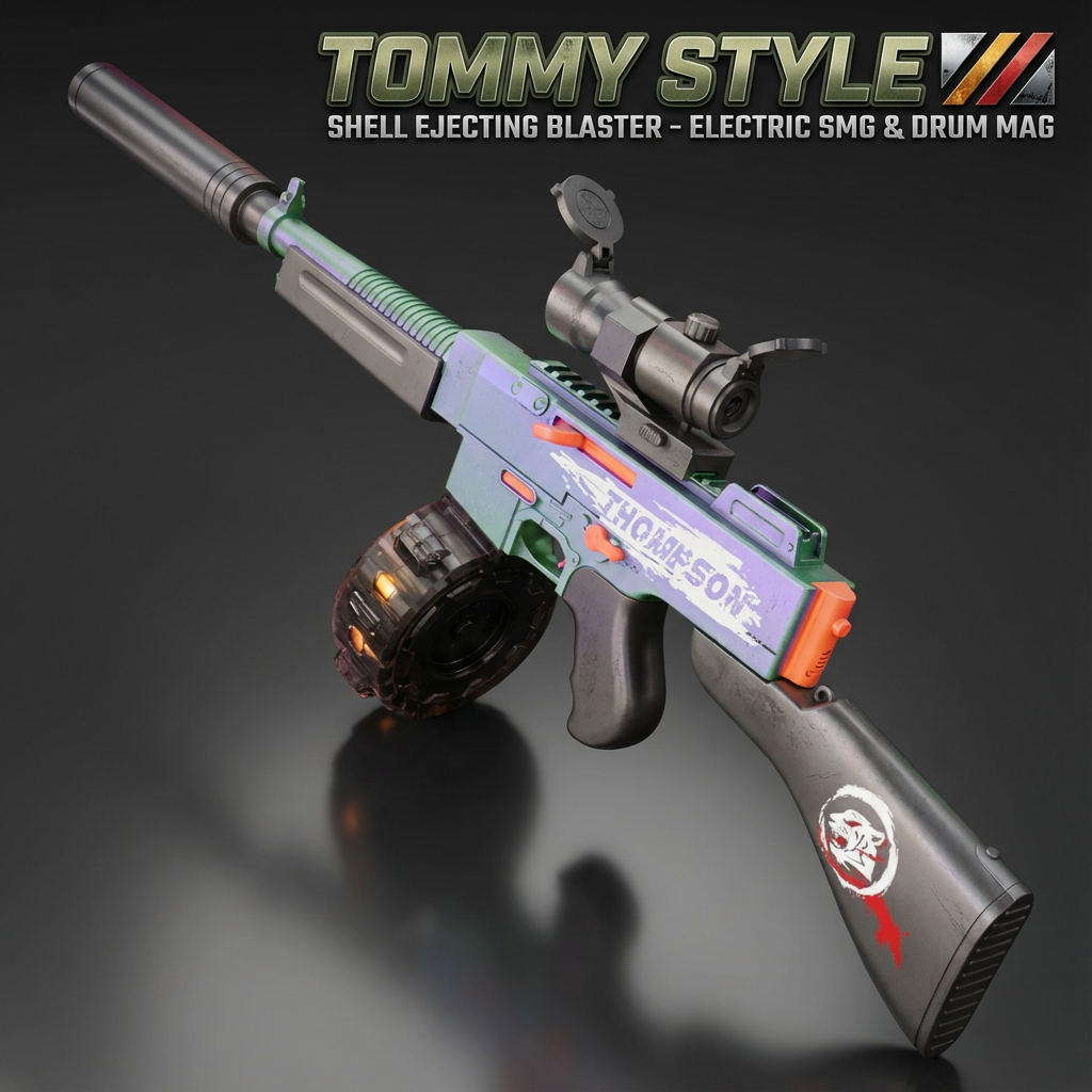 Tommy Style Shell Ejecting Blaster - Electric SMG & Drum Mag – rnguk
